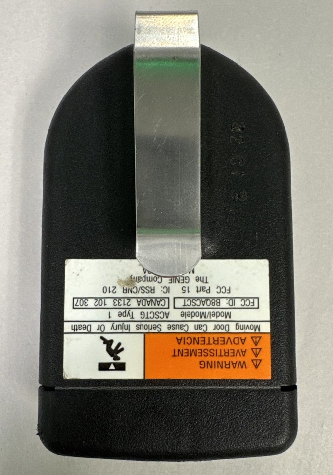 Genie Remote Type 1 ACSCTG Garage Door Opener Remote ACSCTO Overhead ...