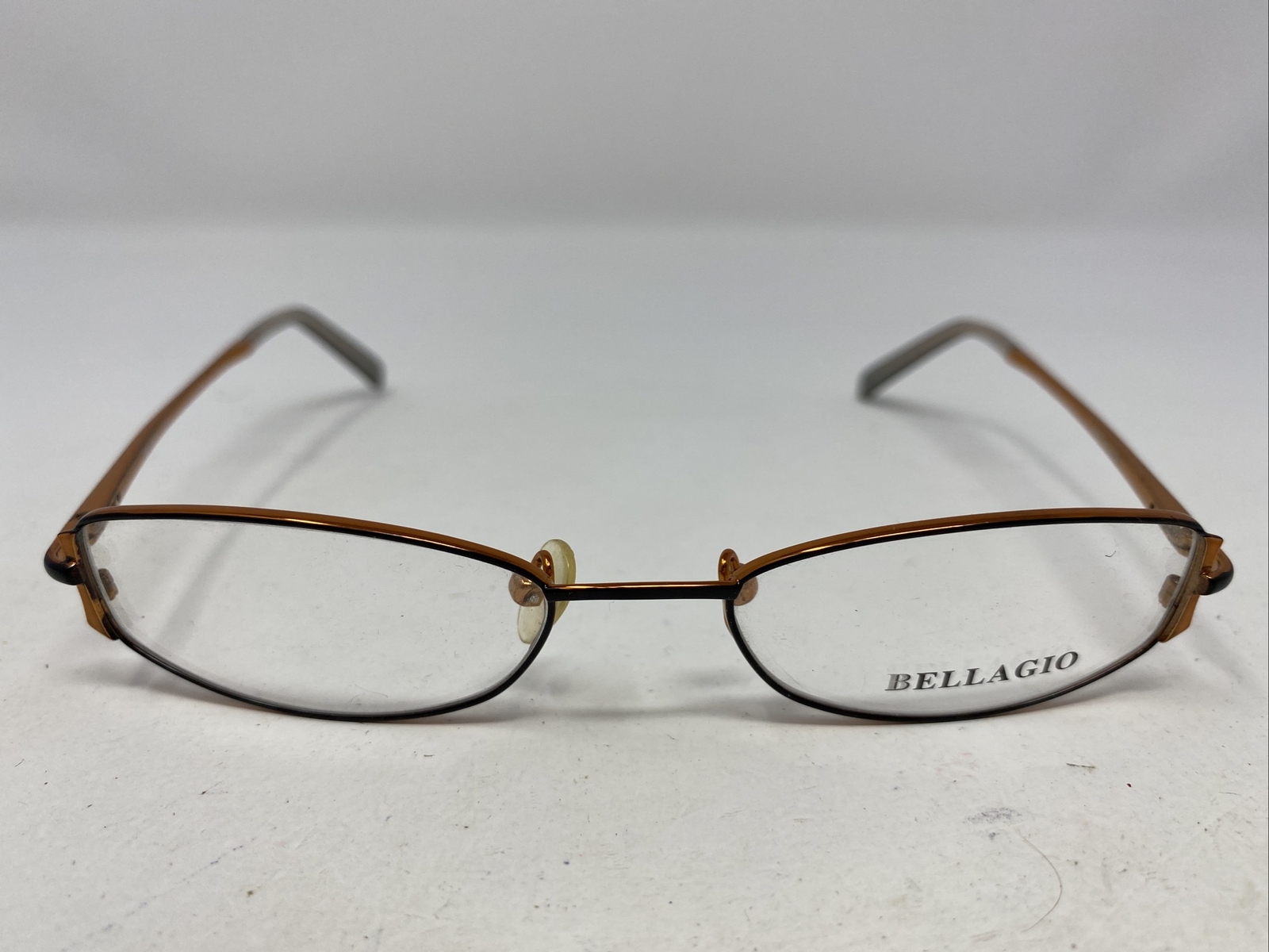 Bellagio B323 C-01 48-18-135 Black/Brown Metal Full Rim Eyeglasses ...