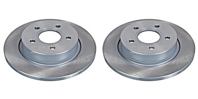 SWAG Brake Disc Rear Axle x2 pcs Fits FORD Focus Saloon Van Hatchback ...