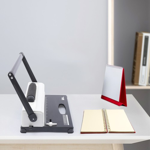 Spiral Coil Binding Machine-Hole Punch 46 Holes Binder W/ Electric Coil ...