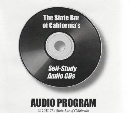 The State Bar Of California's Self-Study Audio CDs Program 2011 Estate ...