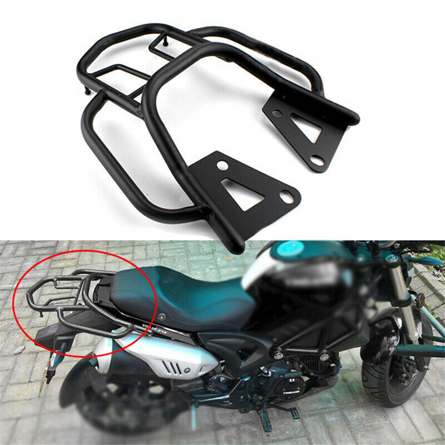 Tail Fin Luggage Rack Black Accessories Motorcycle Rear Shelf Refitted ...