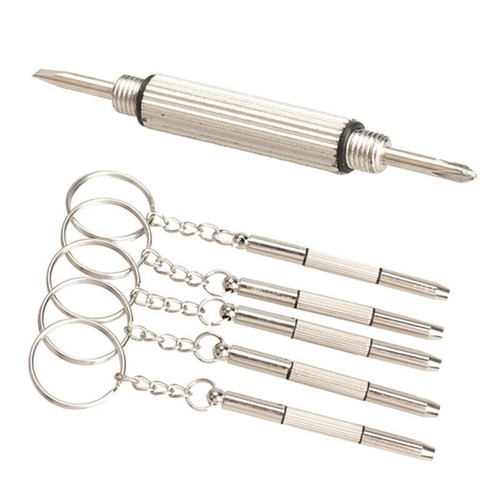 Mini 3-in-1 Screwdriver Keychain Tiny Tool Set Repair Glasses Metal ...