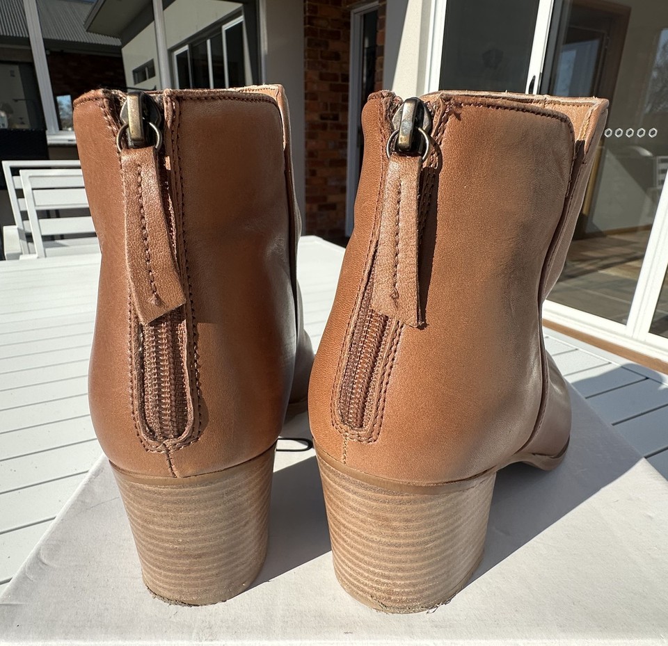Piper Addison Tan Leather Boots, size EUR 41, as new | eBay Australia