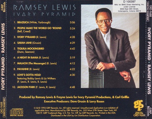 Ramsey Lewis - Ivory Pyramid (CD, Album, Club) (Very Good Plus (VG+ ...