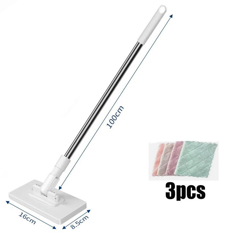 Snap Grip Mini Mop Zero Touch 360° Mini Mop No Wash Lazy Mops Wet and ...