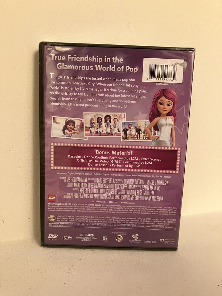 LEGO Friends: Girlz 4 Life (DVD, 2015) ~ Girls For Life Original Movie ...