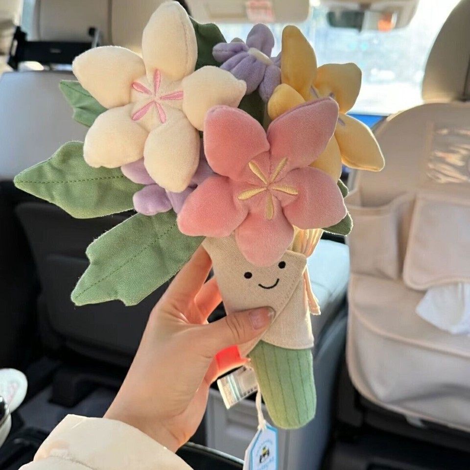 Jellycat Bouquet Flowers Toy Girls Birthday Wedding Gifts Doll Toy Free ...
