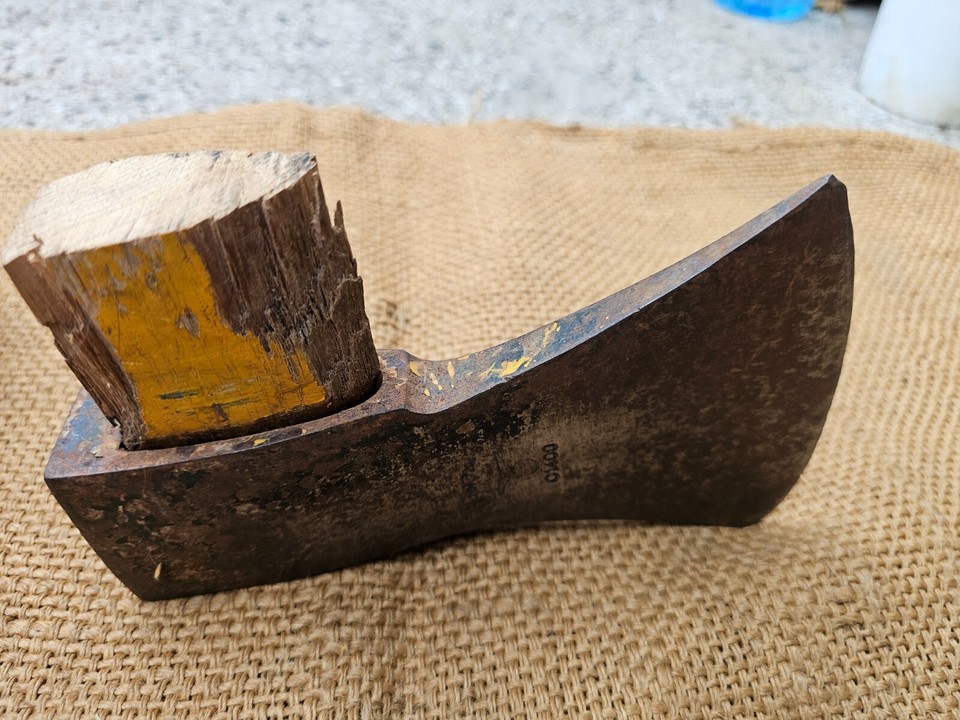 "ADLER" VINTAGE ANTIQUE GERMAN AXE HEAD SPLITTING HATCHET BUSHCRAFT ...