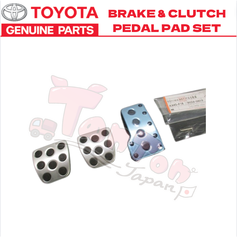 GENUINE TOYOTA BRAKE & CLUTCH PEDAL PAD SET 31321-53010 31321-22010 ...
