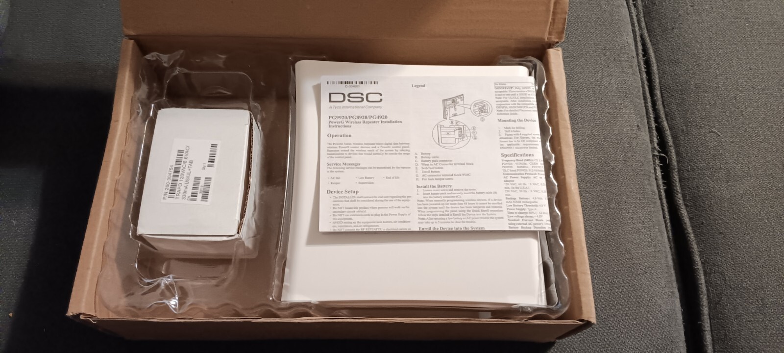 NEW - TYCO DSC PG9920 Wireless Repeater With PowerG Technology | eBay