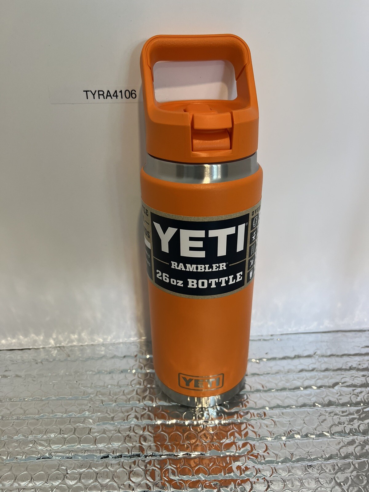 YETI King Crab Orange 26oz Bottle with Matching Straw Cap- **Brand New ...