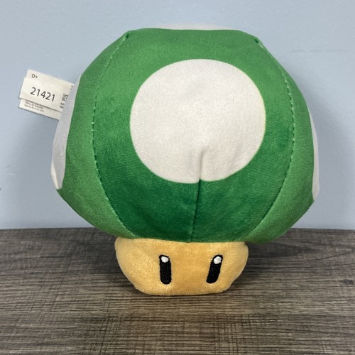 Nintendo Super Mario Bros 1UP Green Mushroom Plush 5” Stuffed Animal ...