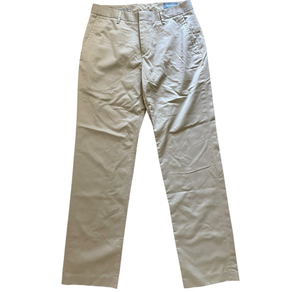 Bonobos Men's Dress Pants Wednesday Tan Weekday Warrior Wrinkle ...