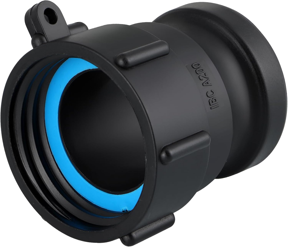 IBC Tote Adapter, Cam and Groove Fitting (2" Female Buttress Thread X 2 ...