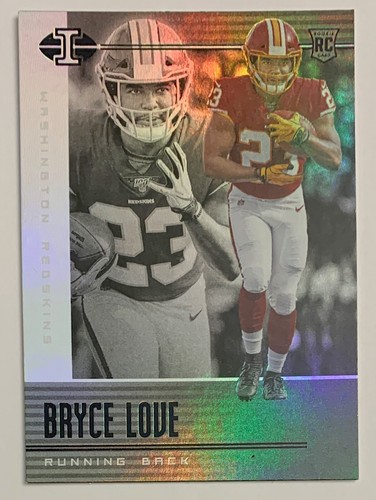 2019 Panini Illusions NFL Football Bryce Love Washington Redskins Base ...