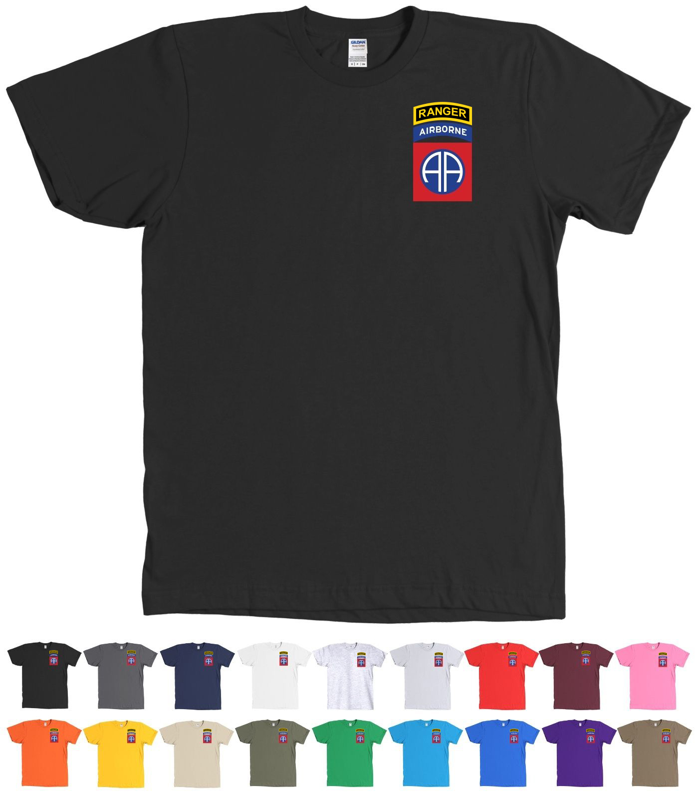 82nd Airborne Division RANGER United States Army Infantry Shirt ...