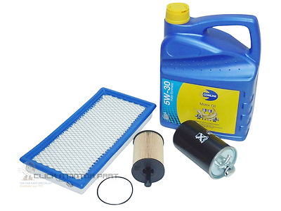 SERVICE KIT OIL AIR FUEL DIESEL FILTER 5L ENGINE OIL FOR DODGE CALIBER ...