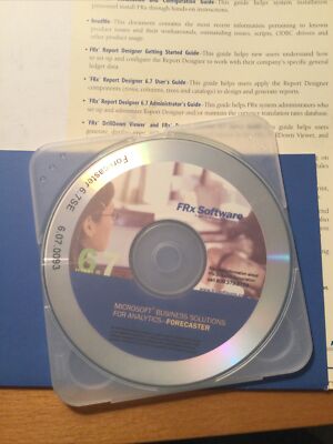 NEW Frx Software FORECASTER 6.7SE.Microsoft Business Solutions For ...
