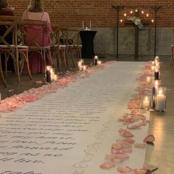 Custom Wedding Aisle Runner, Your Wedding Vows, 20-100 Feet | eBay