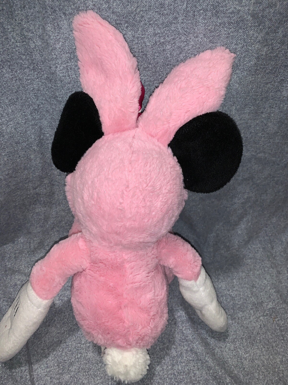 Disney Easter Minnie Mouse Bunny Plush Pink Egg Soft Toy 21" Stuffed ...