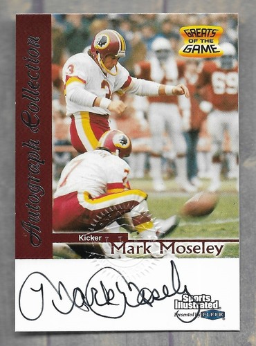 MARK MOSELEY 1999 FLEER SPORTS ILLUSTRATED ON CARD AUTOGRAPH AUTO NFL STAR! | eBay