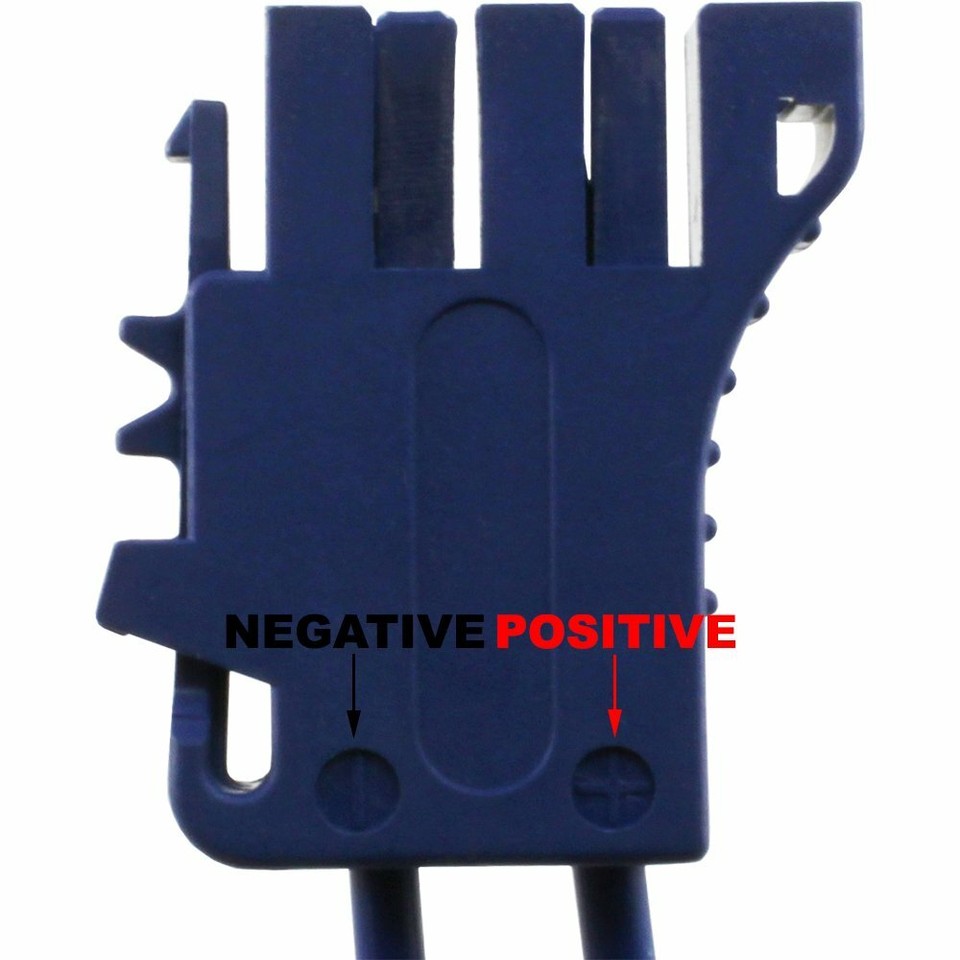 New Replacement for Peg Perego BATTERY SIDE BLUE Connector - 12v Gaucho ...