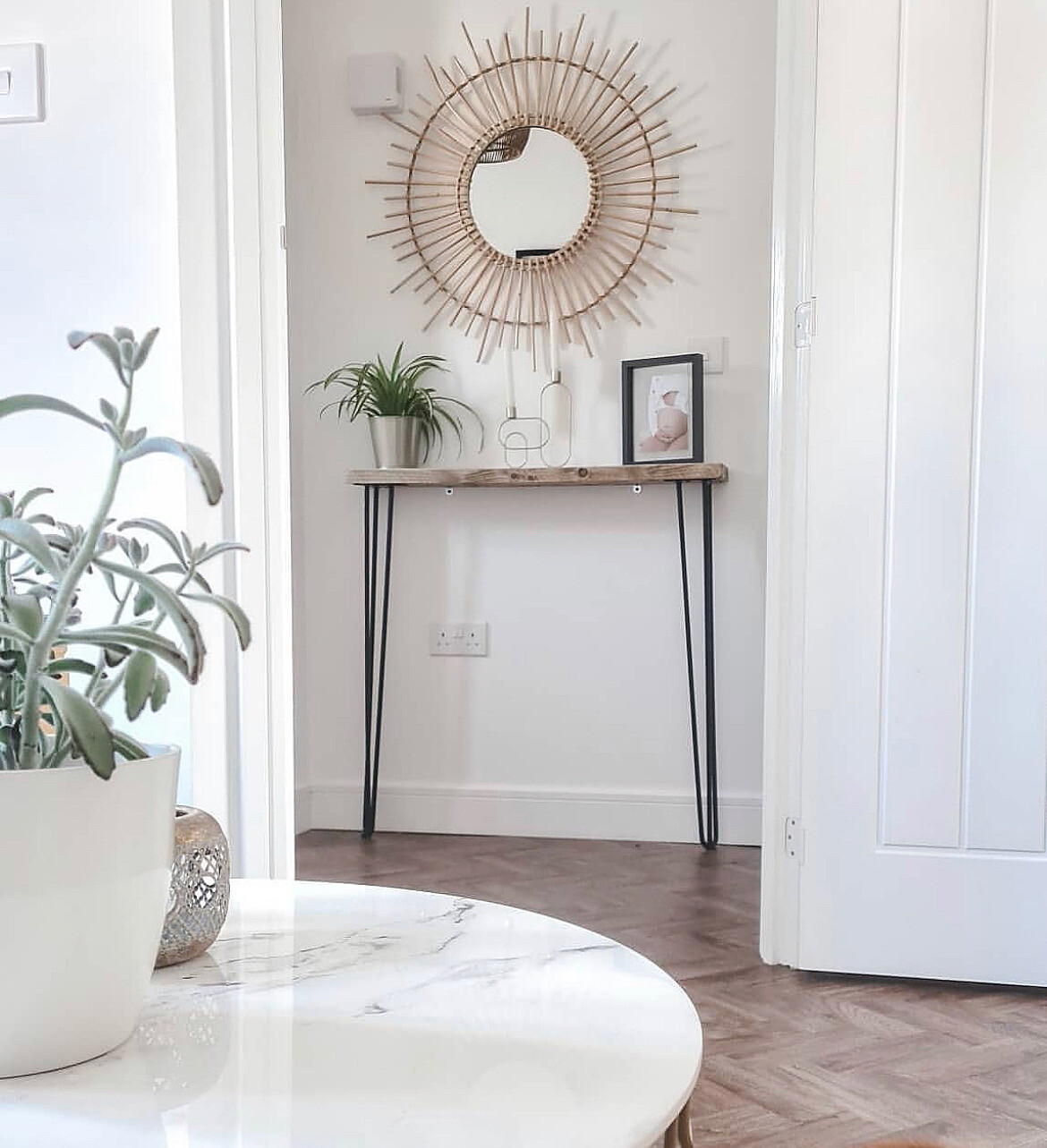 Console Table Made From Scaffold Board | Entryway Hallway Table ...