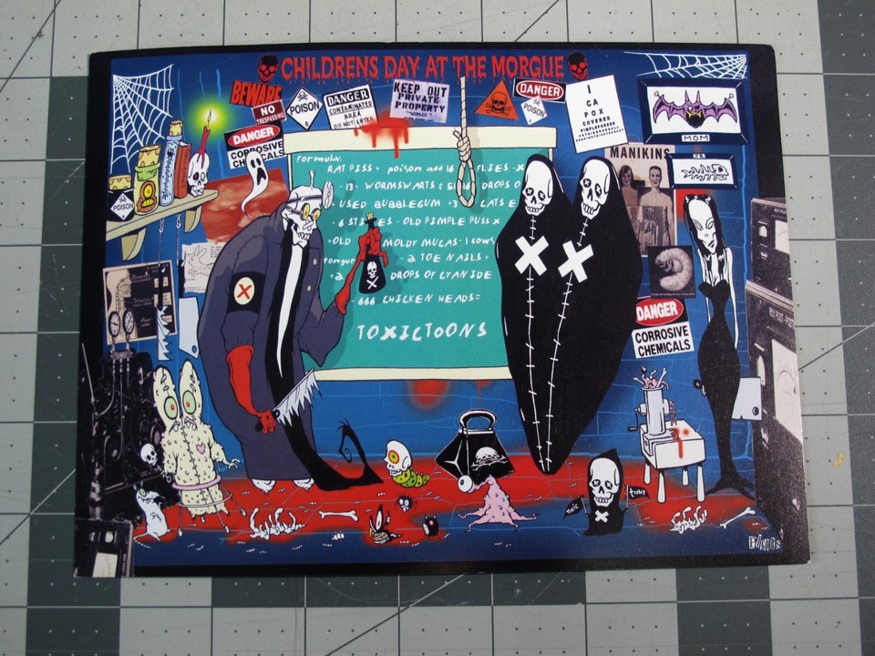 vtg 2000s Cobwebs and Vinegar Eric Pigors art show flyer card SUR7 ...