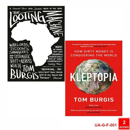 Tom Burgis Collection 2 Books Set The Looting Machine, Kleptopia ...
