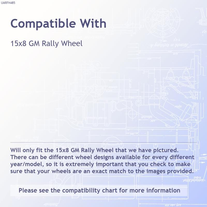15" RALLY WHEEL 3" DEEP TRIM RINGS BEAUTY RING STEEL WHEELS for CHEVY ...