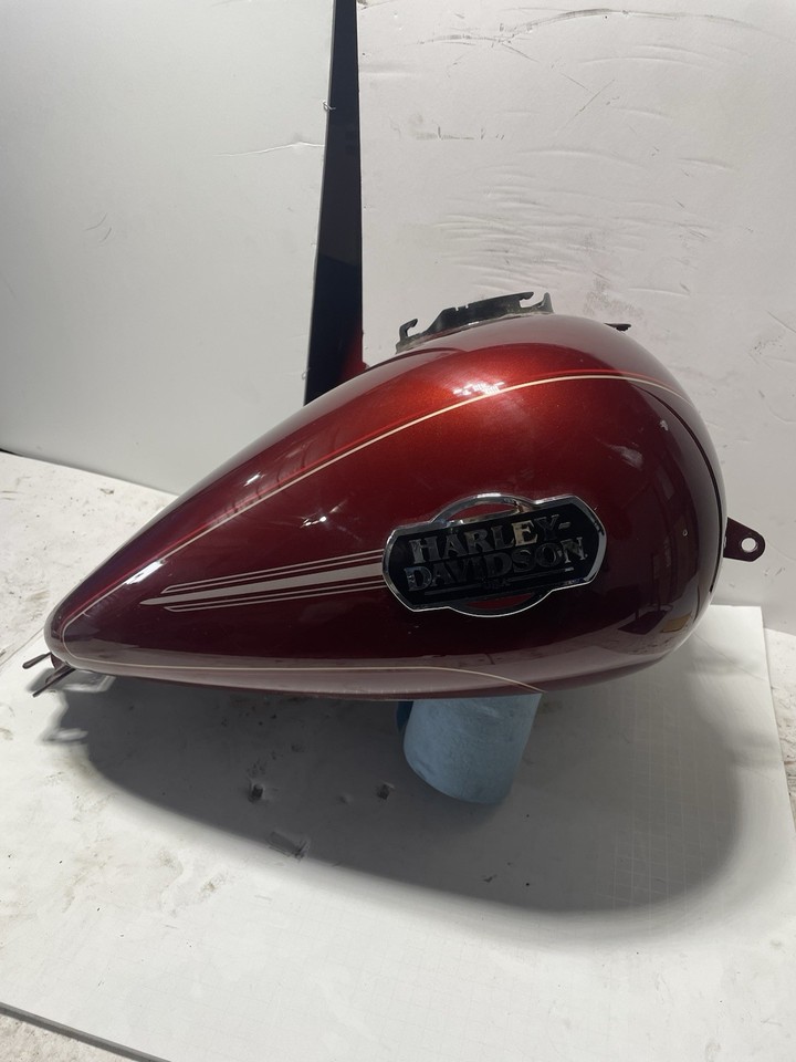 08-22 Harley Touring OEM Center Fill Fuel Tank Red Dented | eBay