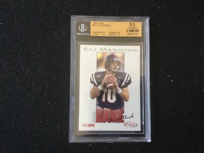 2004 SAGE ELI MANNING BGS 9.5 Future H.O.F.? | eBay