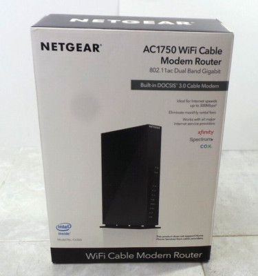 Netgear C6300-100NAS AC1750 Dual-Band WiFi Cable Modem Router (G124448 ...