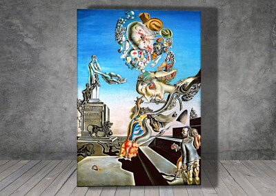 Salvador Dali The Lugubrious Game CANVAS PAINTING ART PRINT POSTER 1577 ...