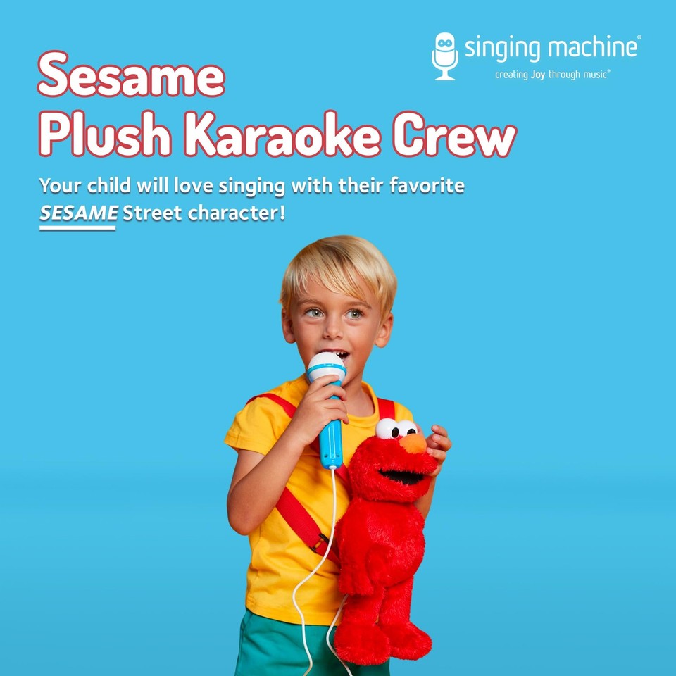 Singing Machine Karaoke Plush Sesame Street Toys ( Elmo Toy) - Red | eBay