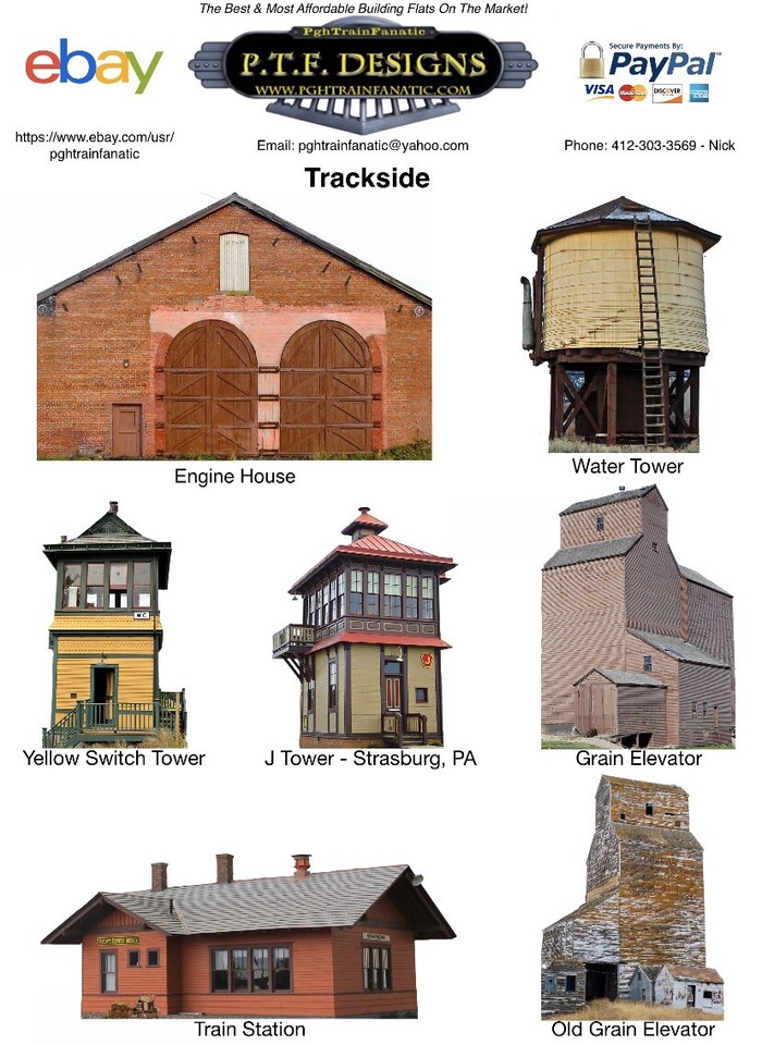 HO Scale “ Strasburg J Tower “ Trackside Building FLAT w/LED - Switch ...