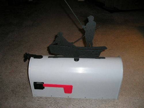 Fishing Mailbox Topper | eBay