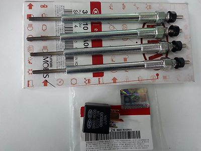 Ignition Glow Plug 4P Plug Relay 1P For Hyundai Starex H1 2.5L ~2011 ...