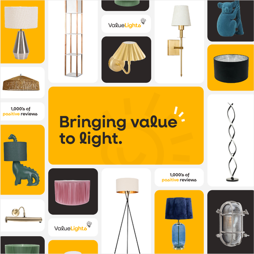 Christina Gold Palm Leaf Table Lamp Fabric Lampshade Living Room ...