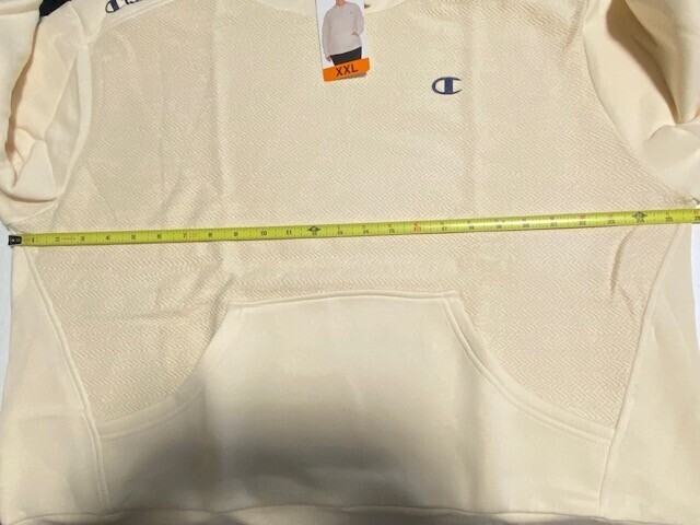 Champion Ladies' Fleece Lined Herringbone Hoodie Cream L XXL NWT | eBay