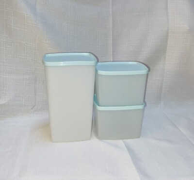Brand New Tupperware Square Round Medium & Extra Large Containers Set ...