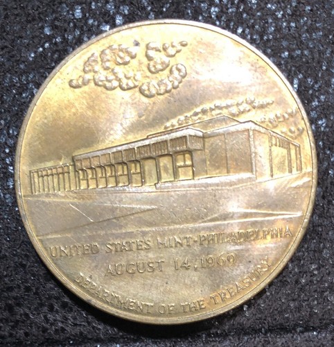 Aug 14, 1969 Philadelphia United States Mint Medallion Token Coin U.S ...