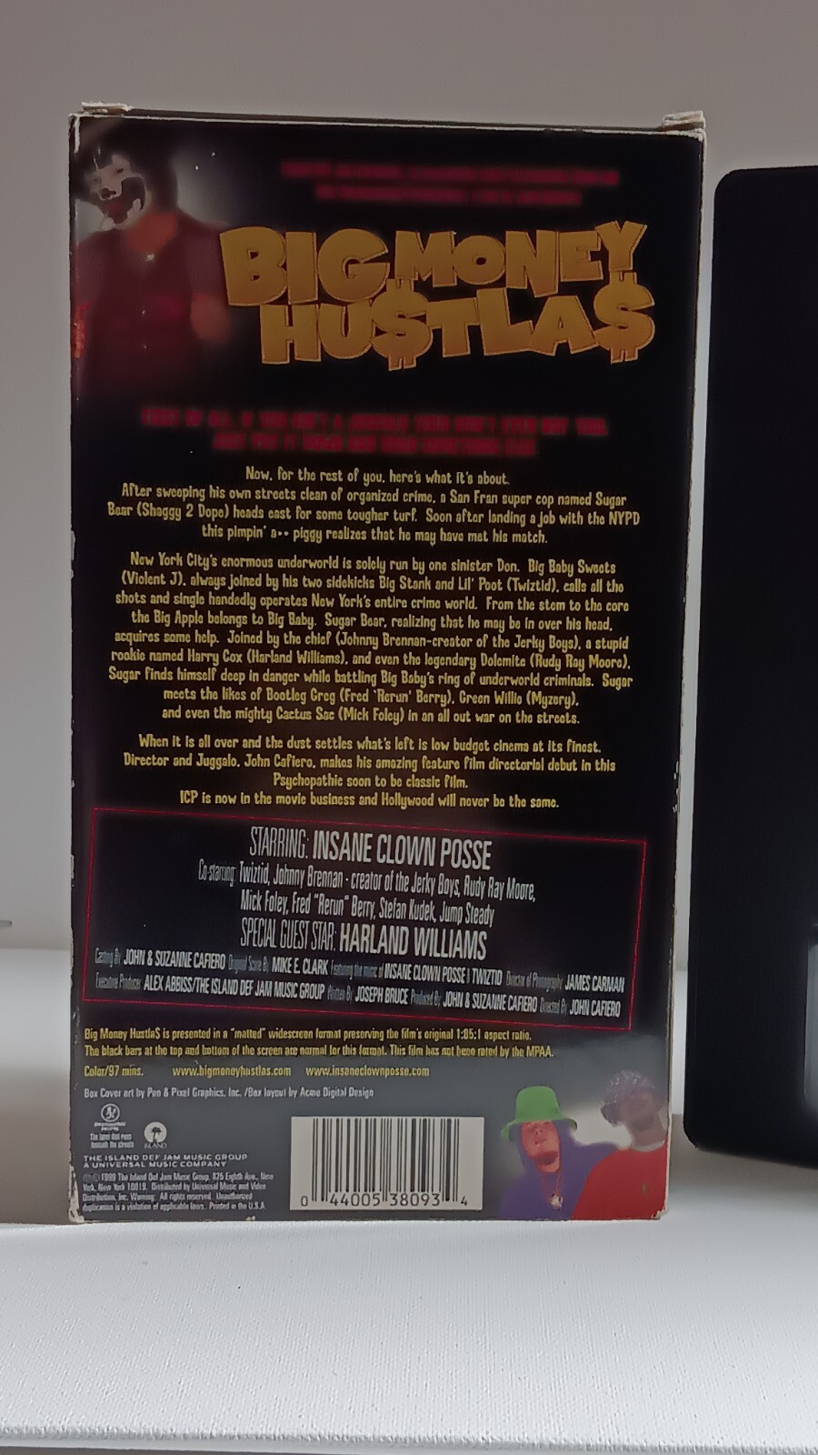Big Money Hustlas: The Movie RARE Insane Clown Posse VHS ICP Comedy Rap ...