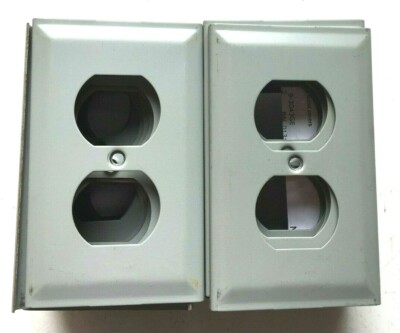 Wiremold G3043BE Lot of 23 Duplex Receptacles Gray 4-1/2" Steel New | eBay