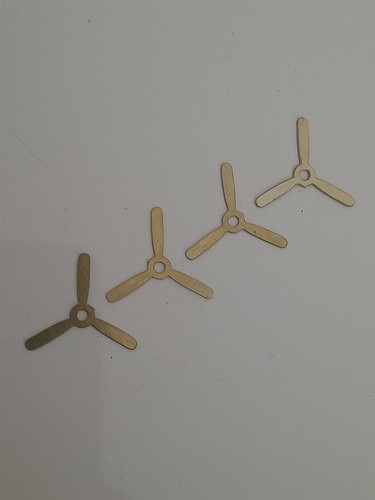 4x Replacement Propellers Props 3 Blade Aeroplane Model Spare Parts 1: ...