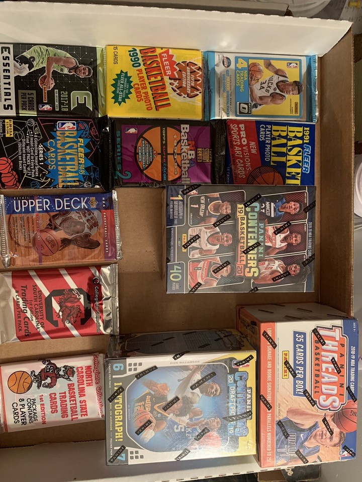 LOT OF UNOPENED Basketball PACKS UNOPENED BASKETBALL Pack Lot Estate ...