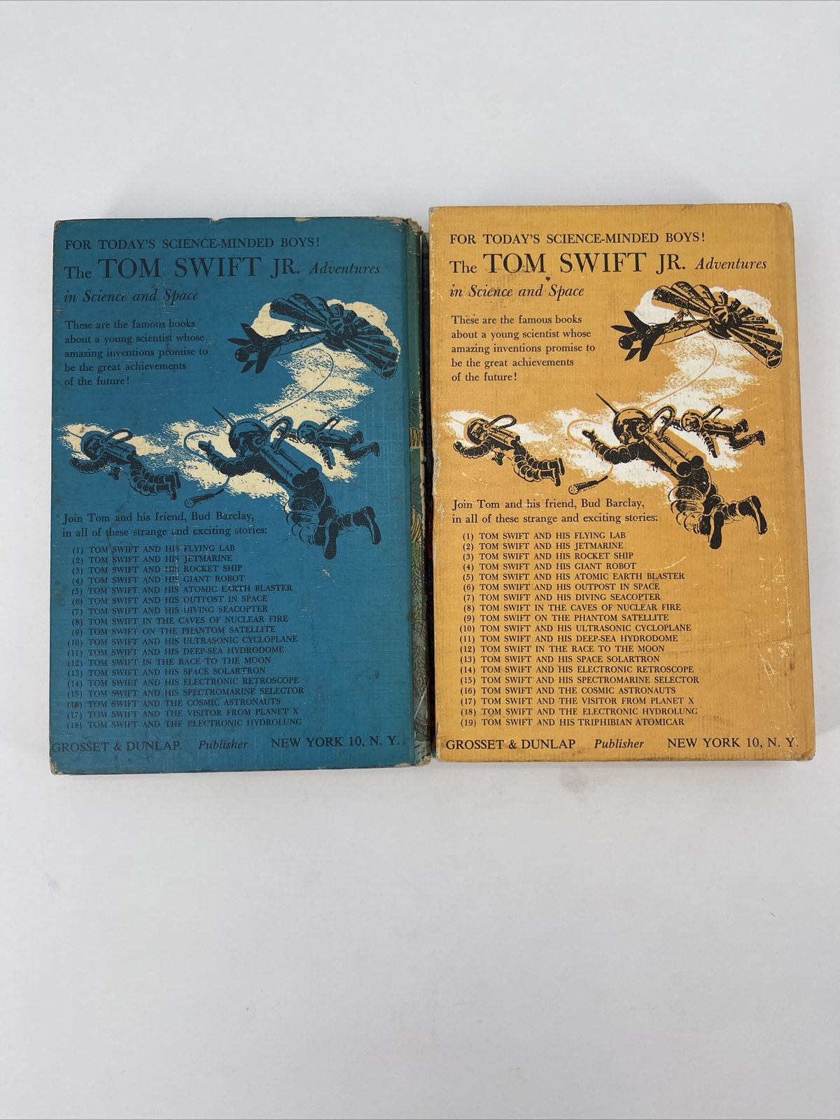 Tom Swift Jr. Vintage Lot Hydrolung #18 His Jetmarine#2 Hardcover Book ...