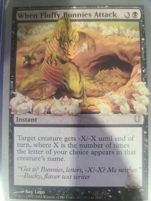 MTG When Fluffy Bunnies Attack Unhinged 67/140 Regular Common for sale ...