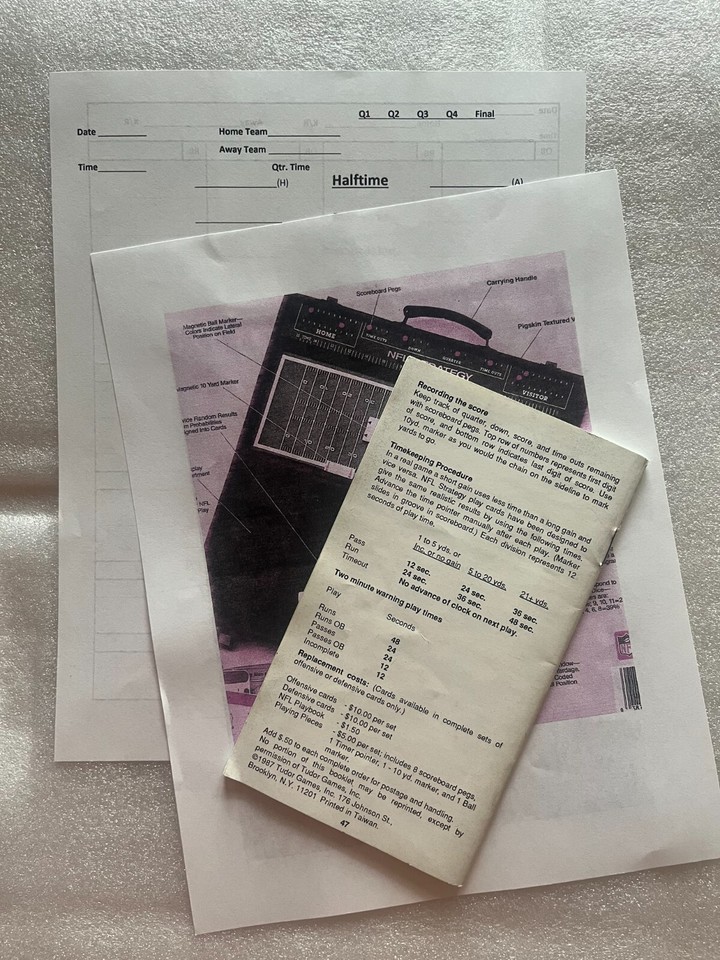 Vintage 1987 NFL Strategy Football Briefcase Edition, Model 1000 by ...